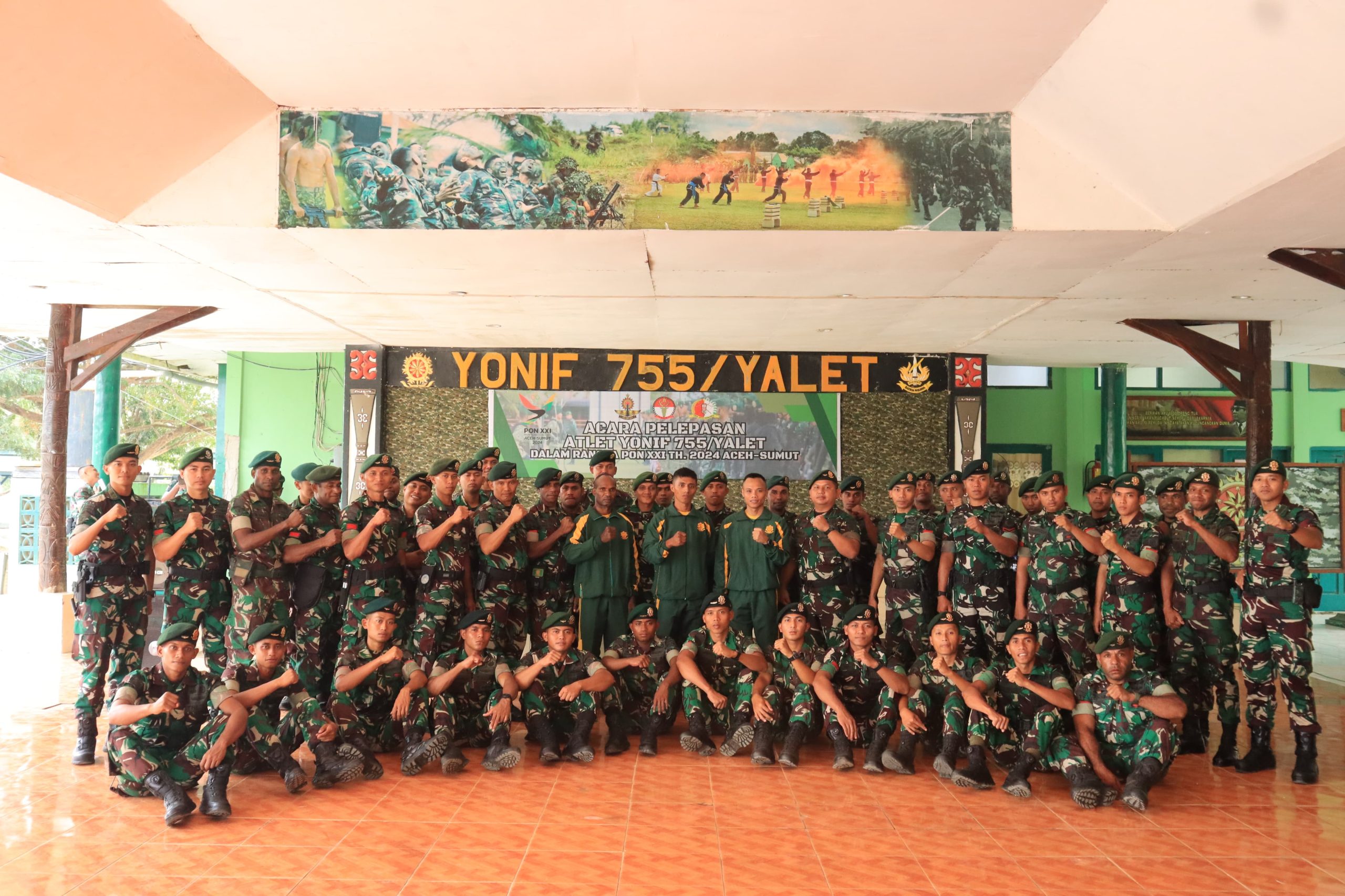 “Yonif 755/Yalet Kostrad Laksanakan Acara Pelepasan Prajurit Menuju PON ...
